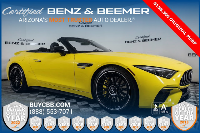 Used Convertible 2023 Mercedes Benz Sl-class Sl 55 Amg® for sale in ...